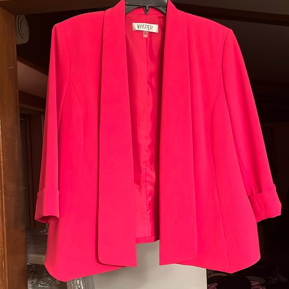 Kasper | Jackets & Coats | Bright Pink Kasper Jacket Size 6 | Poshmark